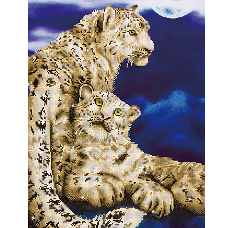 DIAMOND DOTZ - Snow Leopards – Fantasy Art Trading