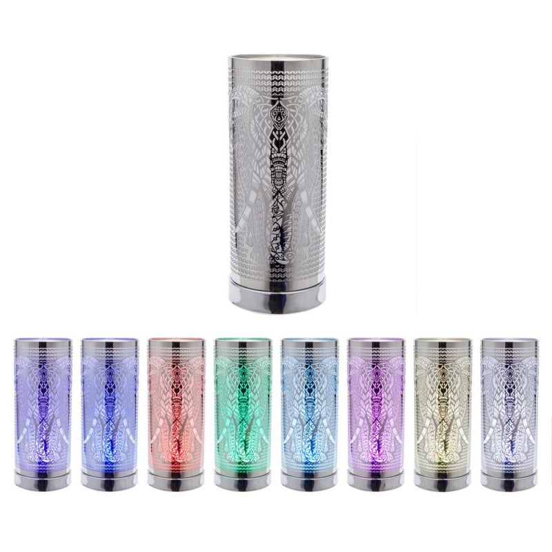 Silver Elephant LED Oil Burner – Fantasy Art Trading