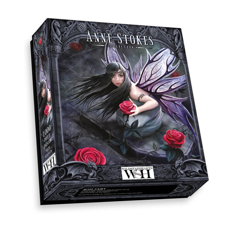Rose Fairy Limited Edition 1000 Puzzle by Anne Stokes – Fantasy Art Trading