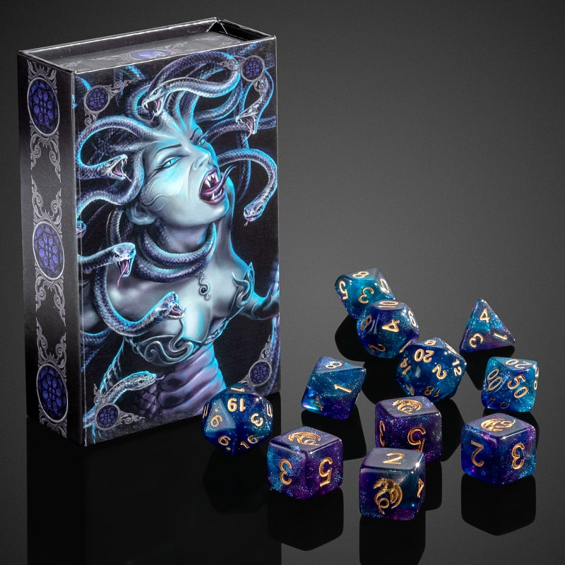 Medusa Anne Stokes Dice Set by Critit UK – Fantasy Art Trading